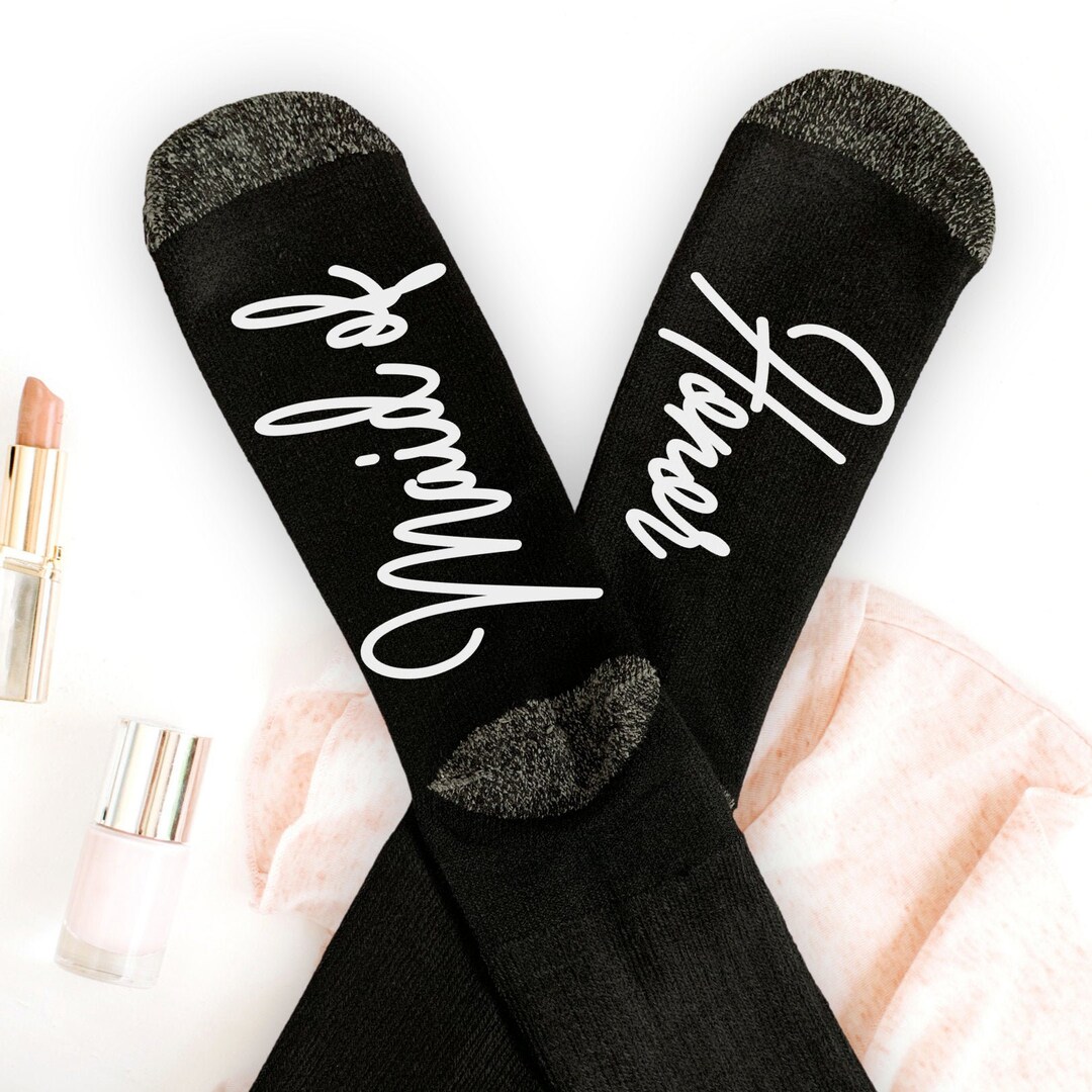 Bridal Party Socks, Wedding Socks, Bridesmaid Gifts, Bridesmaid ...