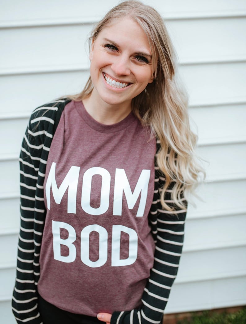 Mom Bod Tee Mom Bod Shirt Funny Mom Shirt Gift for Mom - Etsy