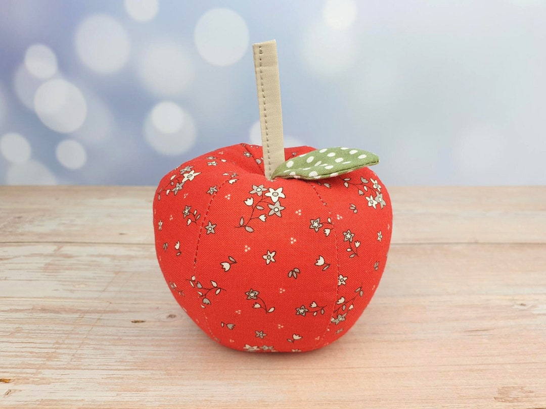 Fabric Apple Pincushion Sewing Pattern PDF Download Perfect Teacher ...