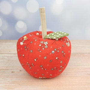 Fabric Apple Pincushion Sewing Pattern (PDF Download) - Perfect Teacher ...