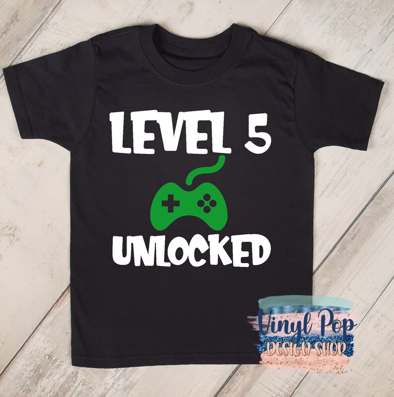 5 Year Old Birthday Shirt Level 5 Birthday Shirt Birthday Etsy Sweden
