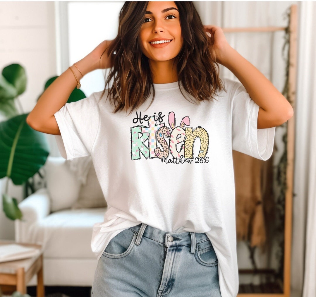 He is Risen Easter Unisex Jersey Short Sleeve Teehe is Risen Teeshe is ...