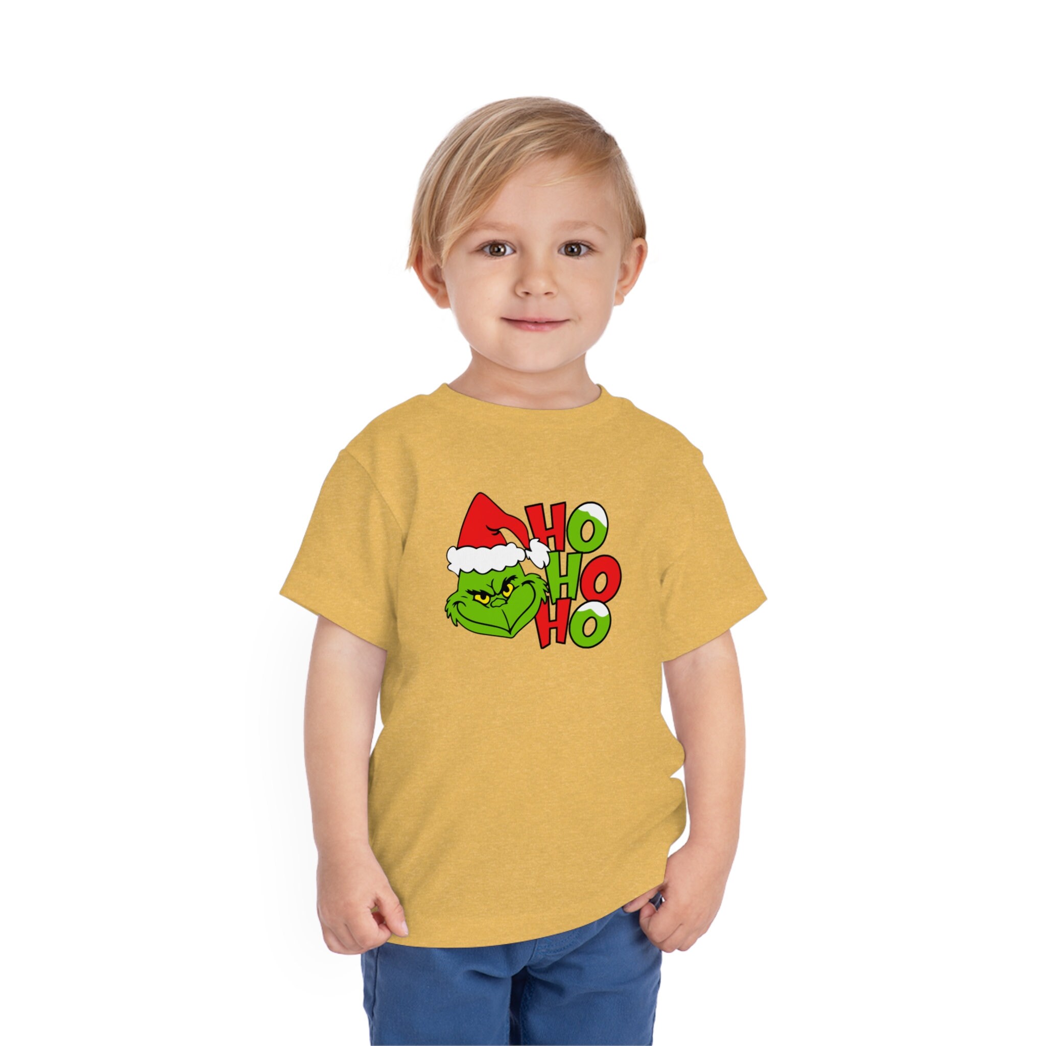 HOHOHO Grinch Christmas Toddler Short Sleeve Teehohoho - Etsy