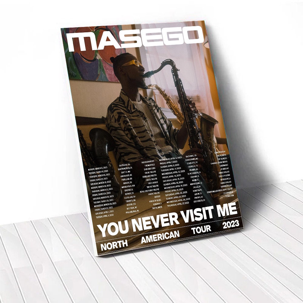 Masego Tour 2023 Poster, You Never Visit Me Tour Poster