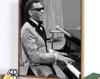 Ray Charles Music Poster - Etsy