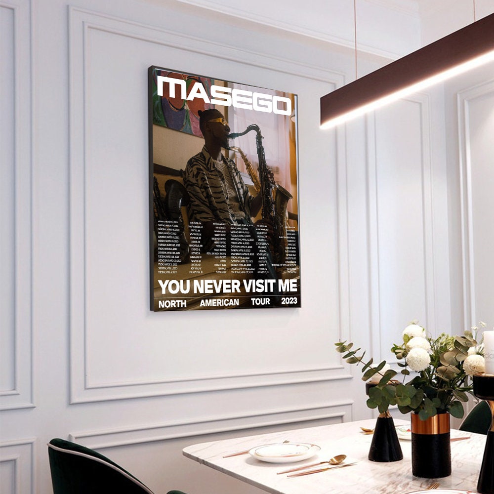 Masego Tour 2023 Poster, You Never Visit Me Tour Poster
