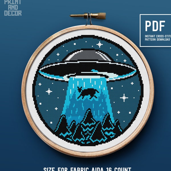 Alien Cross Stitch - Etsy