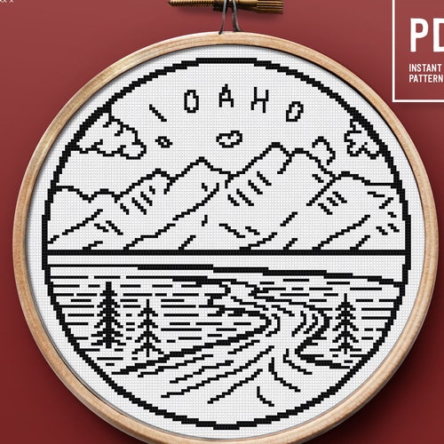 Landscape Cross Stitch Pattern Easy Counted Cross Stitch - Etsy