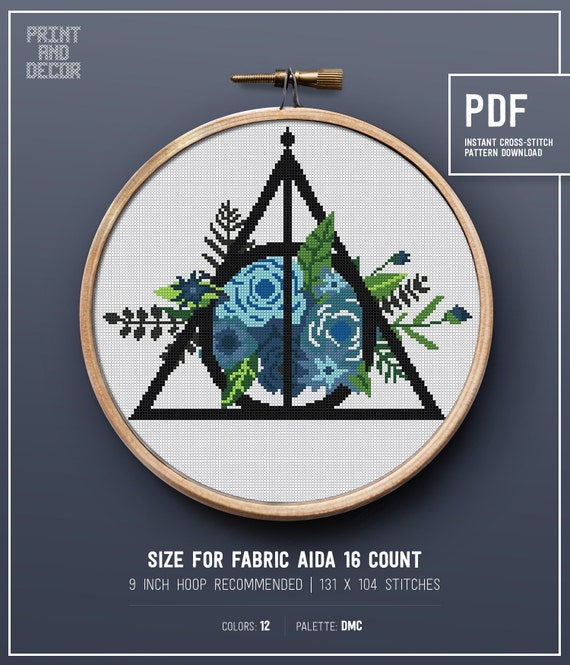 Magical Symbol Cross Stitch PDF Pattern Instant Download | Etsy