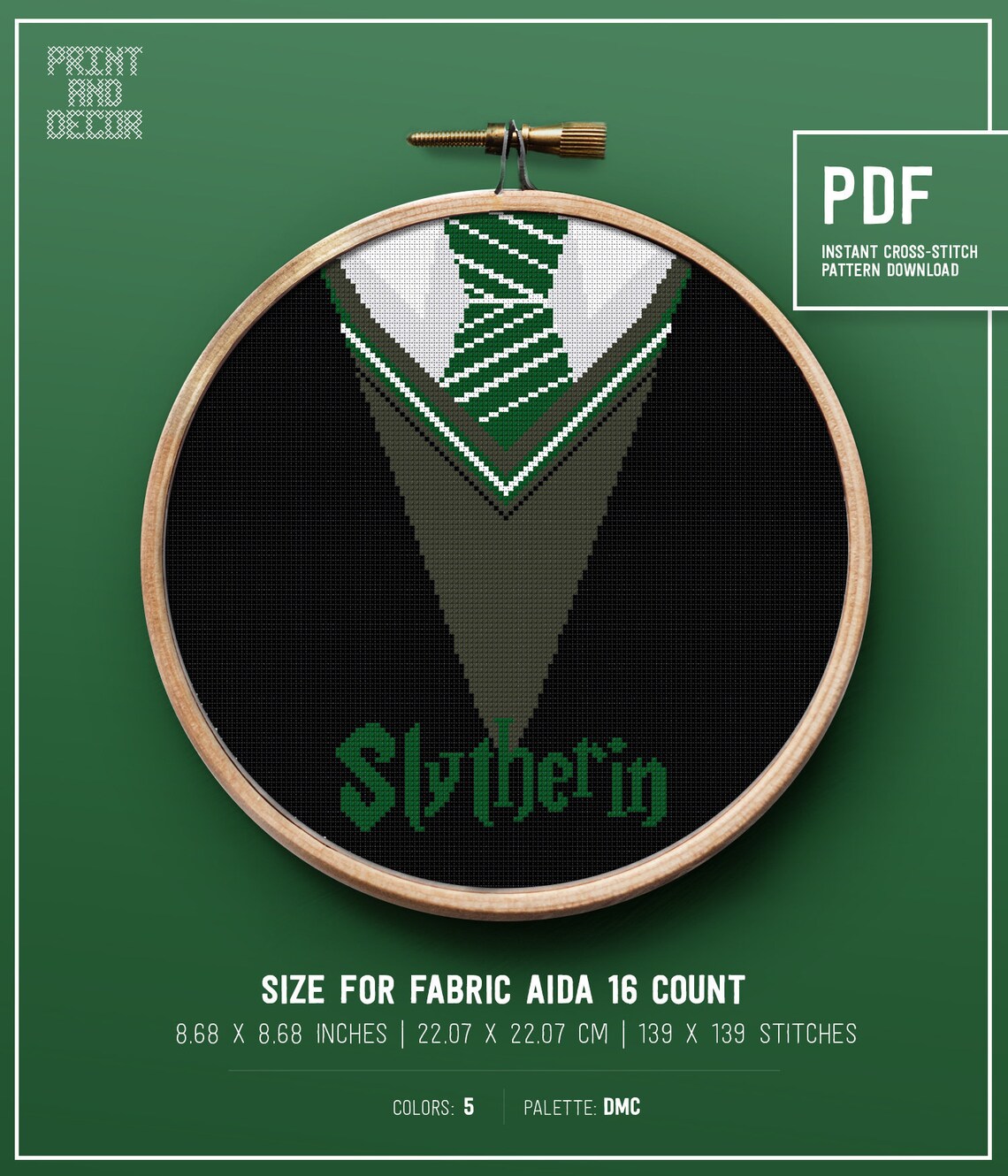 Wizard Cross Stitch Chart, Modern Cross Stitch Pattern, Embroidery ...