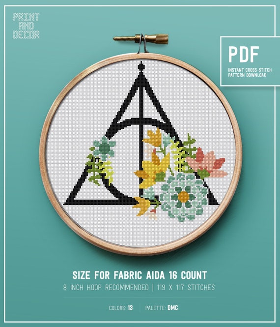 Magic Symbol Cross Stitch Pattern Creative Gift Idea Instant - Etsy