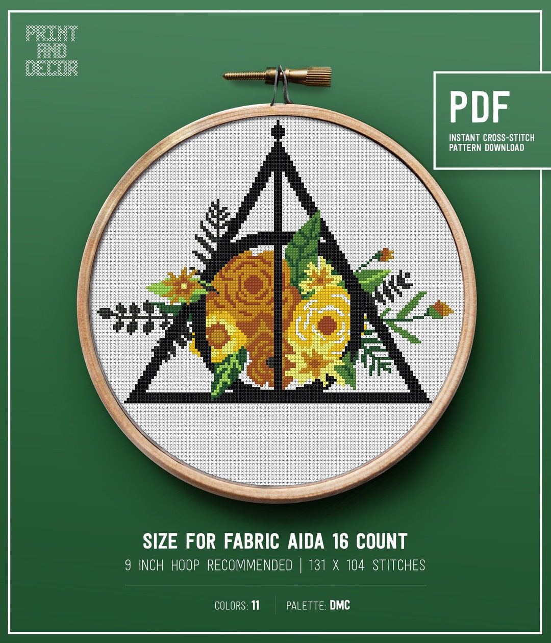 Wizard Cross Stitch, Digital PDF Pattern, Instant Download, Creative ...