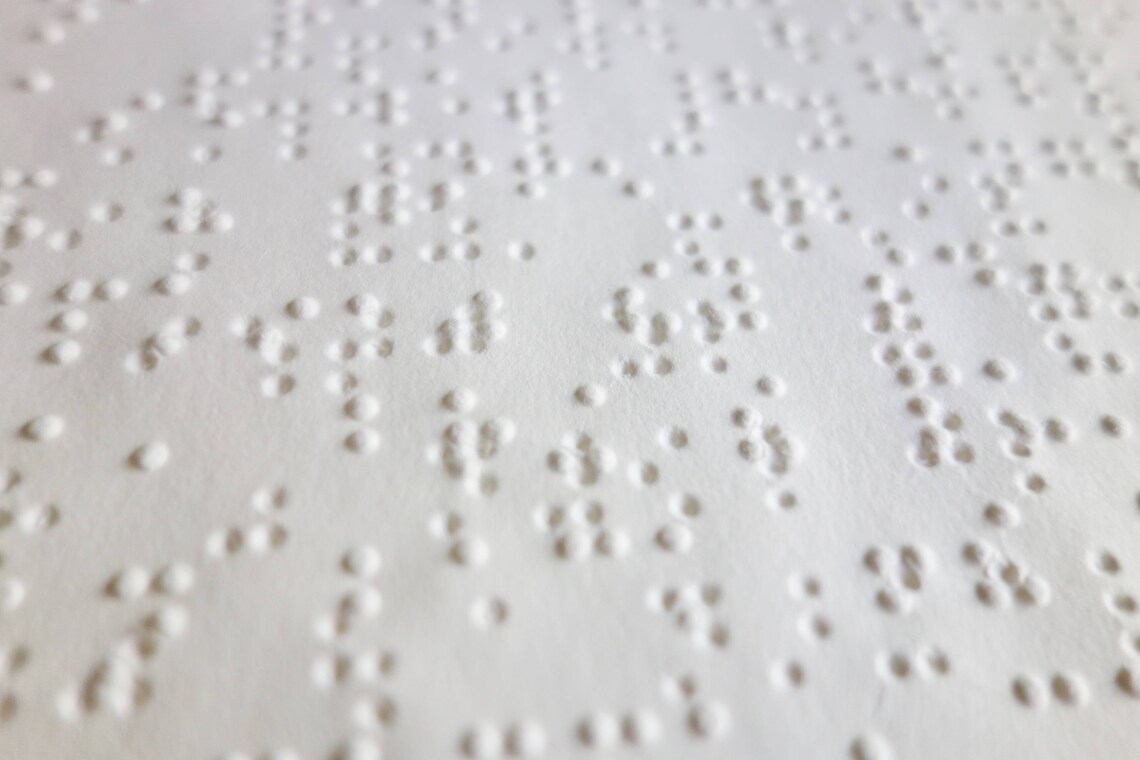 10 Braille Pages - Large Vintage Double-sided Papers - Etsy