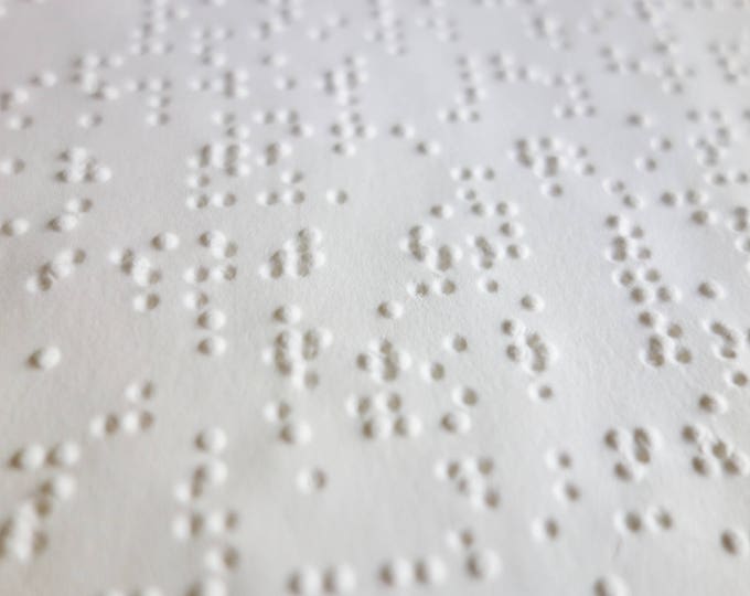 10 Braille Pages - Large Vintage Double-sided Papers - Etsy