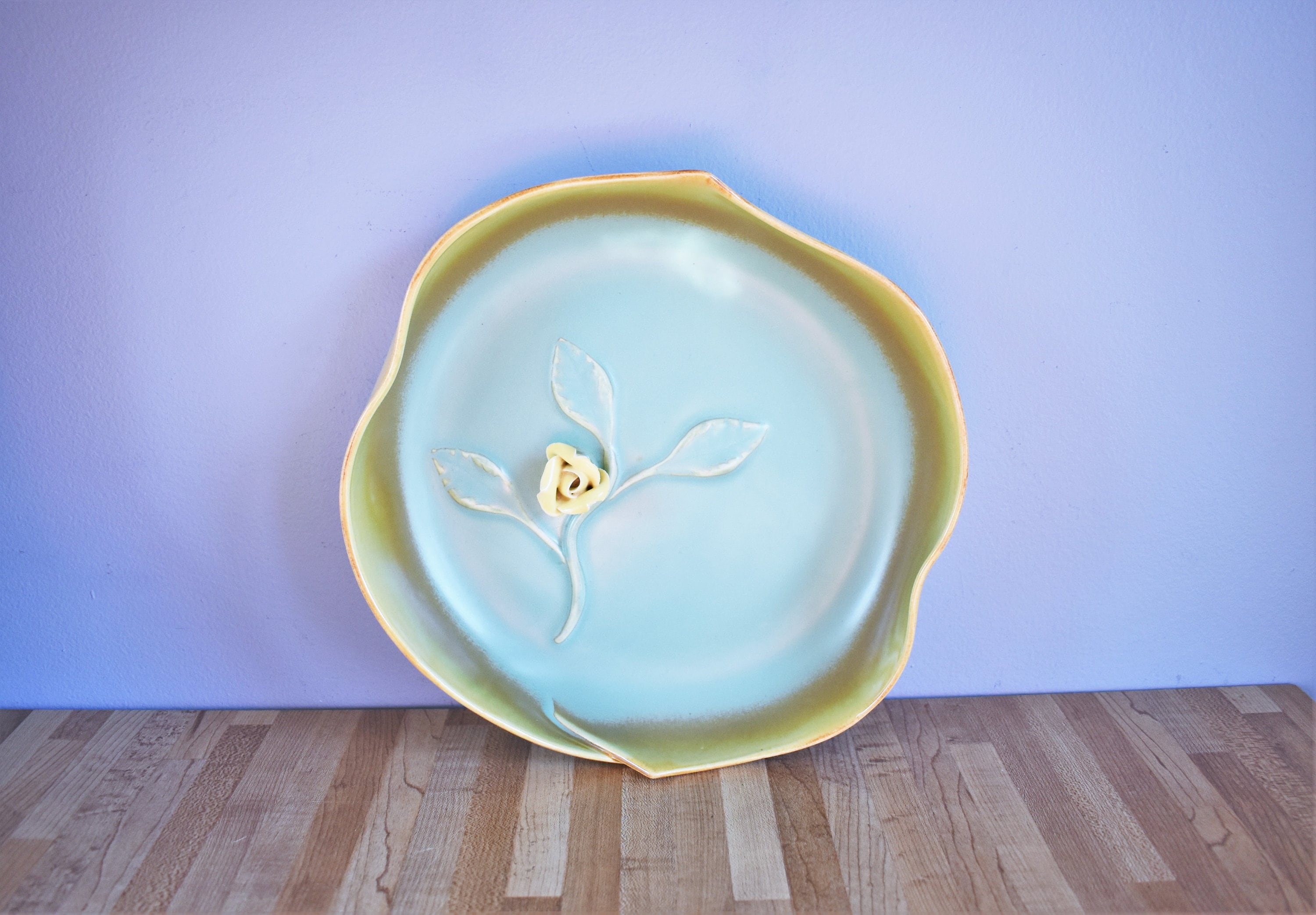 Vintage Caliente by Haldeman Rose Dish California Pottery - Etsy UK