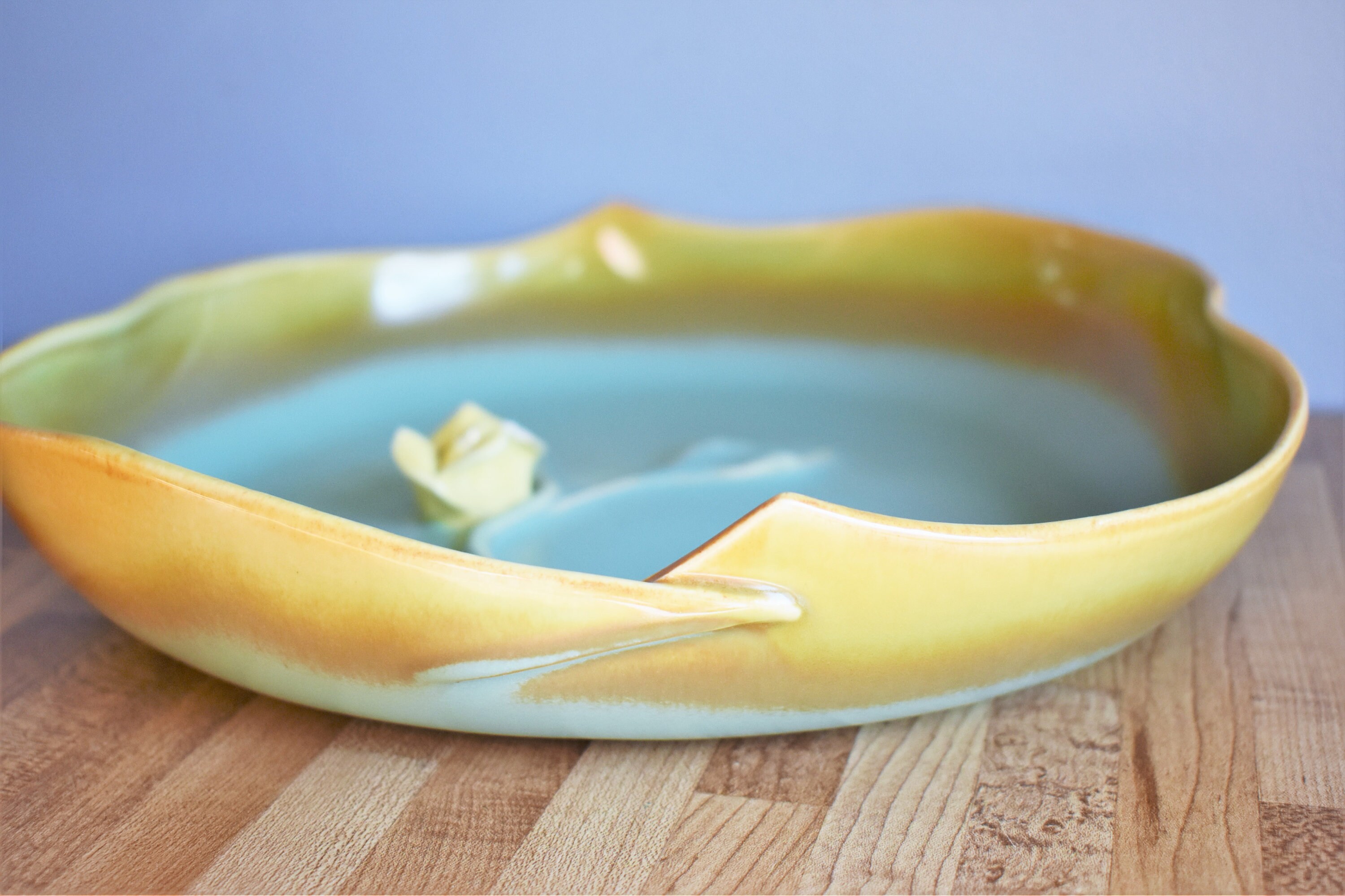 Vintage Caliente by Haldeman Rose Dish California Pottery - Etsy UK