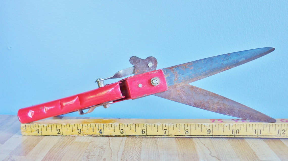 Vintage Red Pruning Shears - Etsy