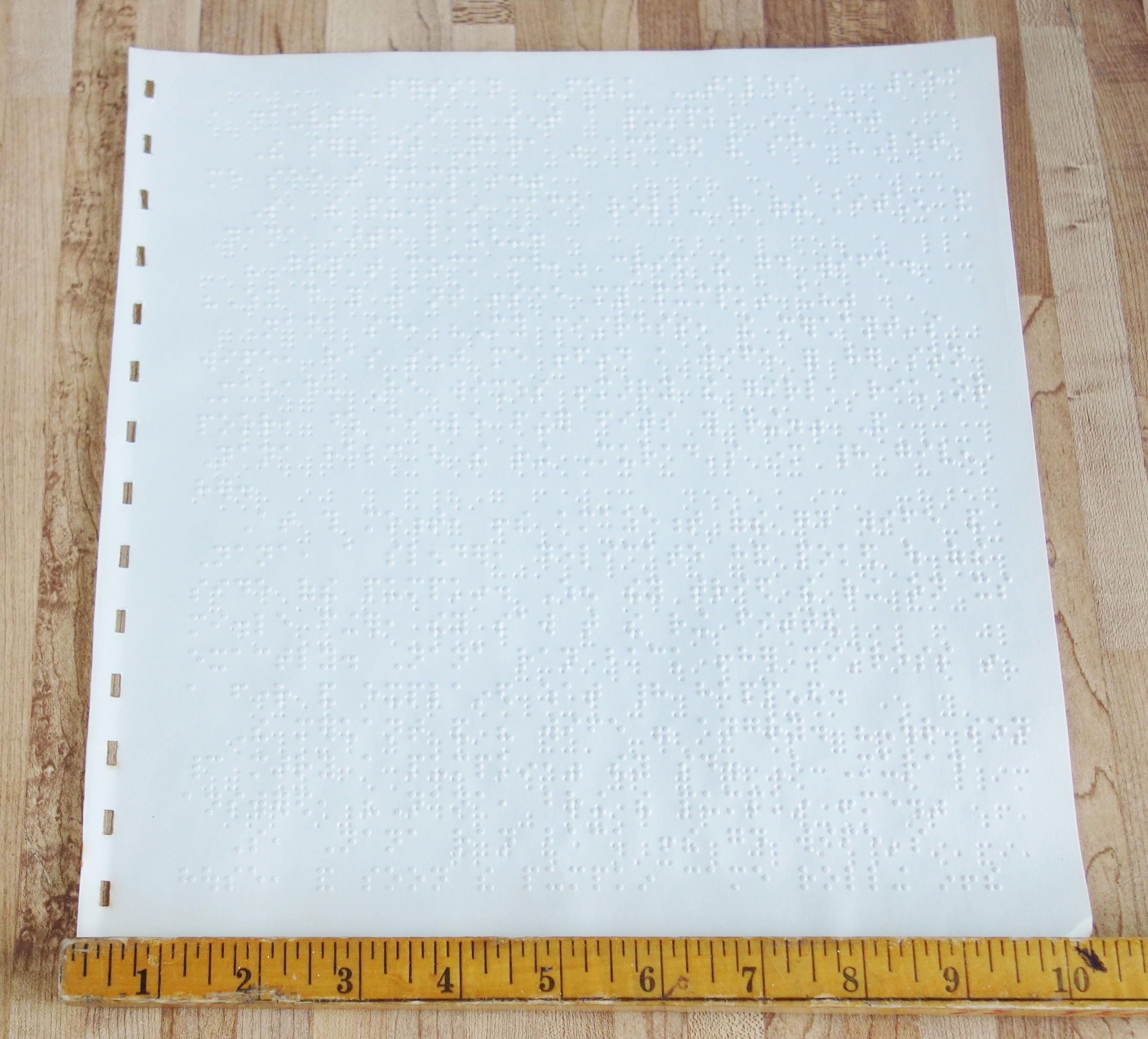 10 Braille Pages - Large Vintage Double-sided Papers - Etsy