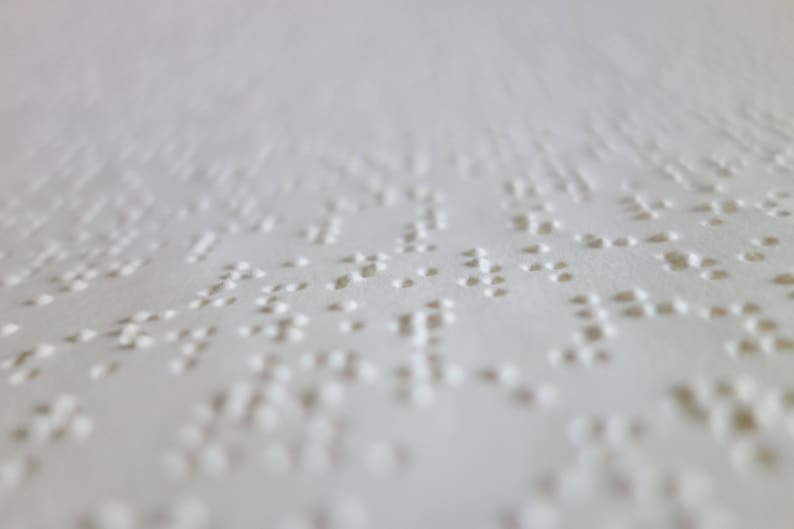 10 Braille Pages - Large Vintage Double-sided Papers - Etsy