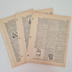 16 Dictionary Pages - Vintage Double-sided Papers - Etsy