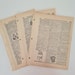 16 Dictionary Pages - Vintage Double-sided Papers - Etsy