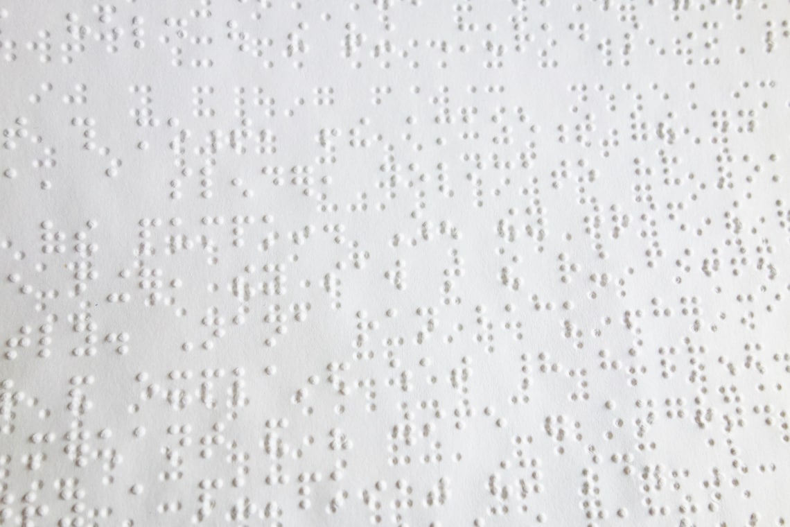 10 Braille Pages - Large Vintage Double-sided Papers - Etsy