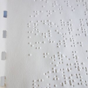 10 Braille Pages - Large Vintage Double-sided Papers - Etsy
