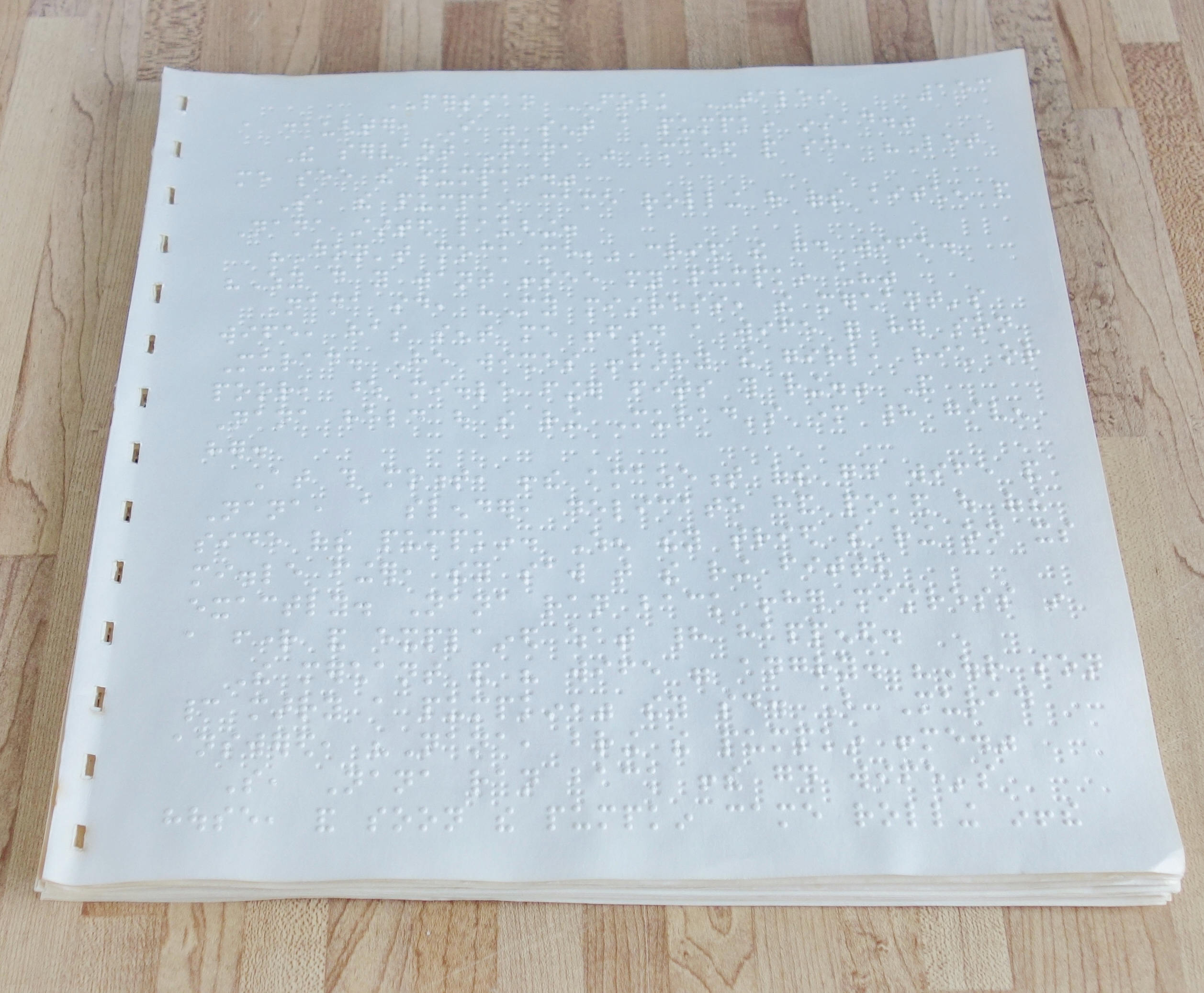 10 Braille Pages - Large Vintage Double-sided Papers - Etsy