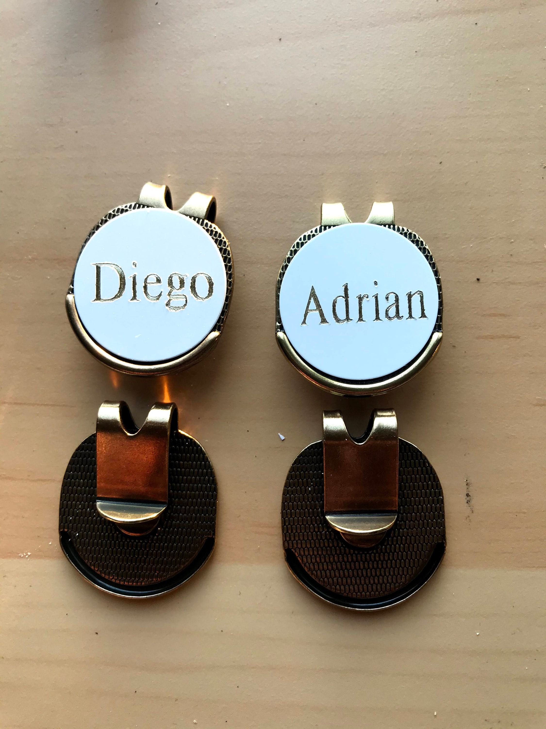 Personalized Hat Clip With Magnetic Golf Ball Marker - Etsy