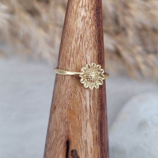 Sunflower Ring - Etsy