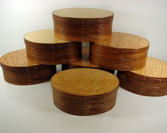 Shaker Oval Box 8 Cherry, Maple and Walnut - Etsy