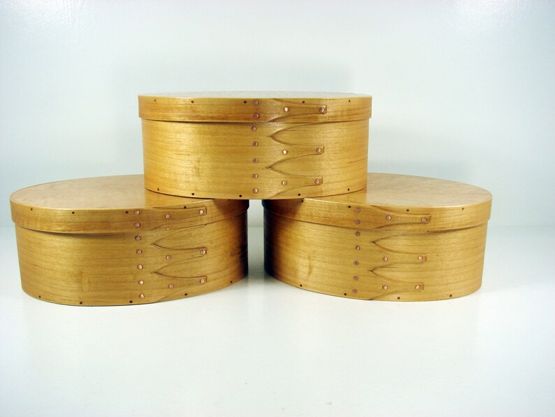 Shaker Oval Box - Size #4 – Maple With Birdseye Maple Top - Etsy