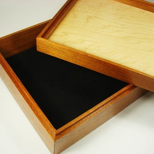 Quilt-top Keepsake Box - African Mahogany With Rock Maple and Black ...