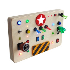 LED Light Busy Board for Toddler Electronic Busy Board LED Light Toy ...