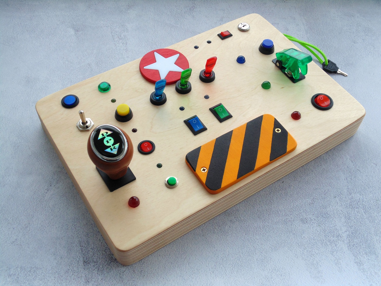 LED Light Busy Board for Toddler Electronic Busy Board LED Light Toy ...