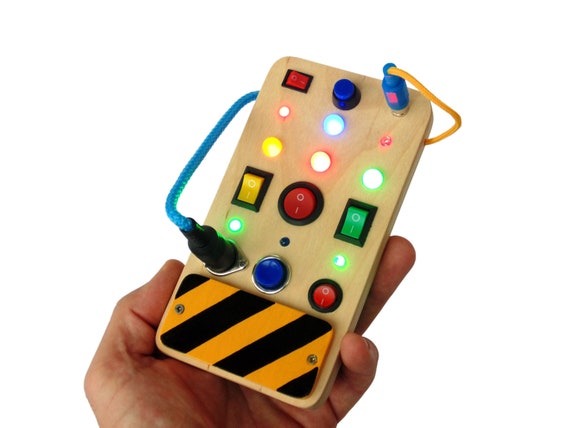 Busy Board With Light Personalized LED Light Toy Spaceship - Etsy