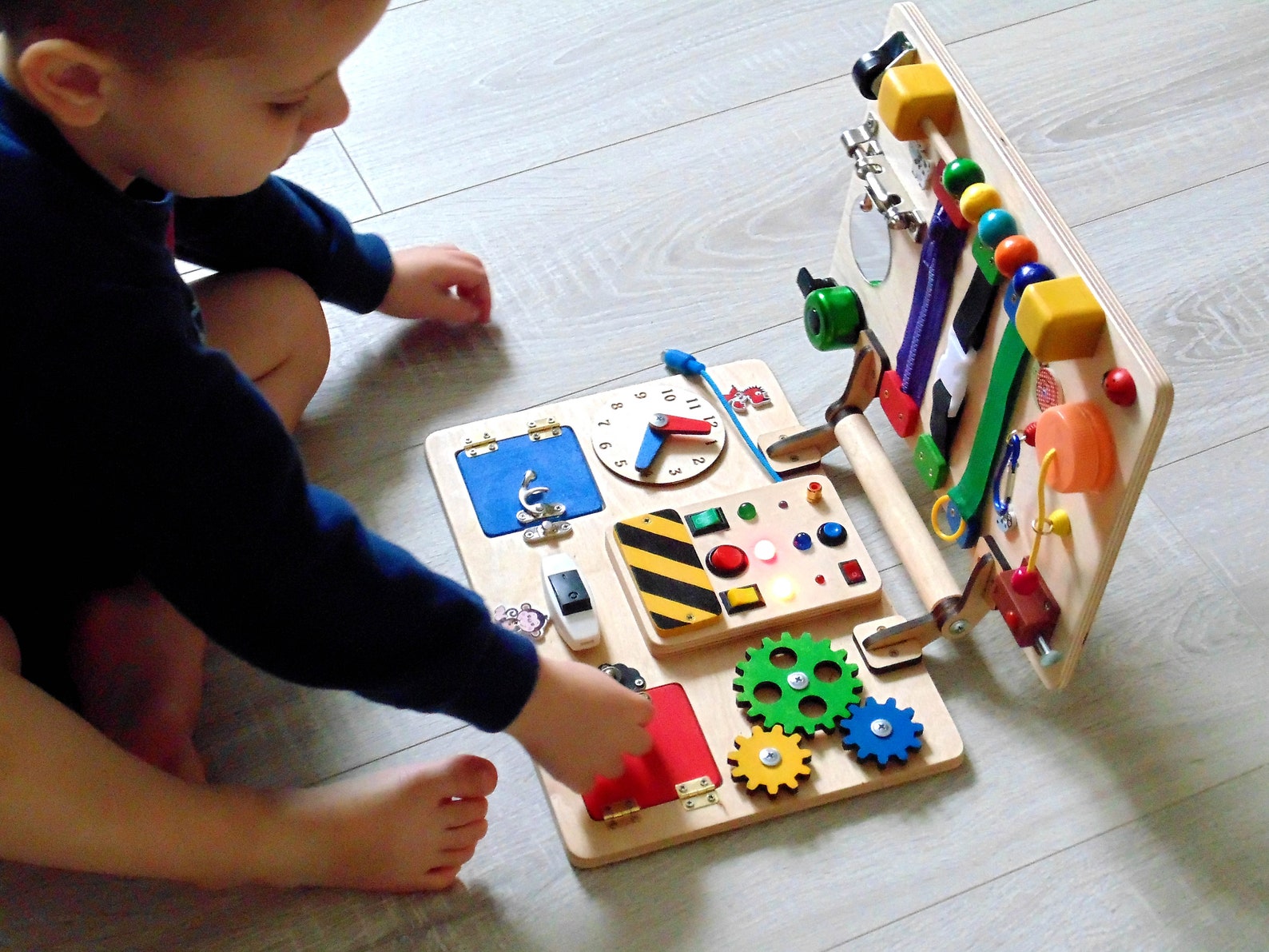 Personalized Travel Busy Board, Toddler Activity Board, Baby Sensory ...