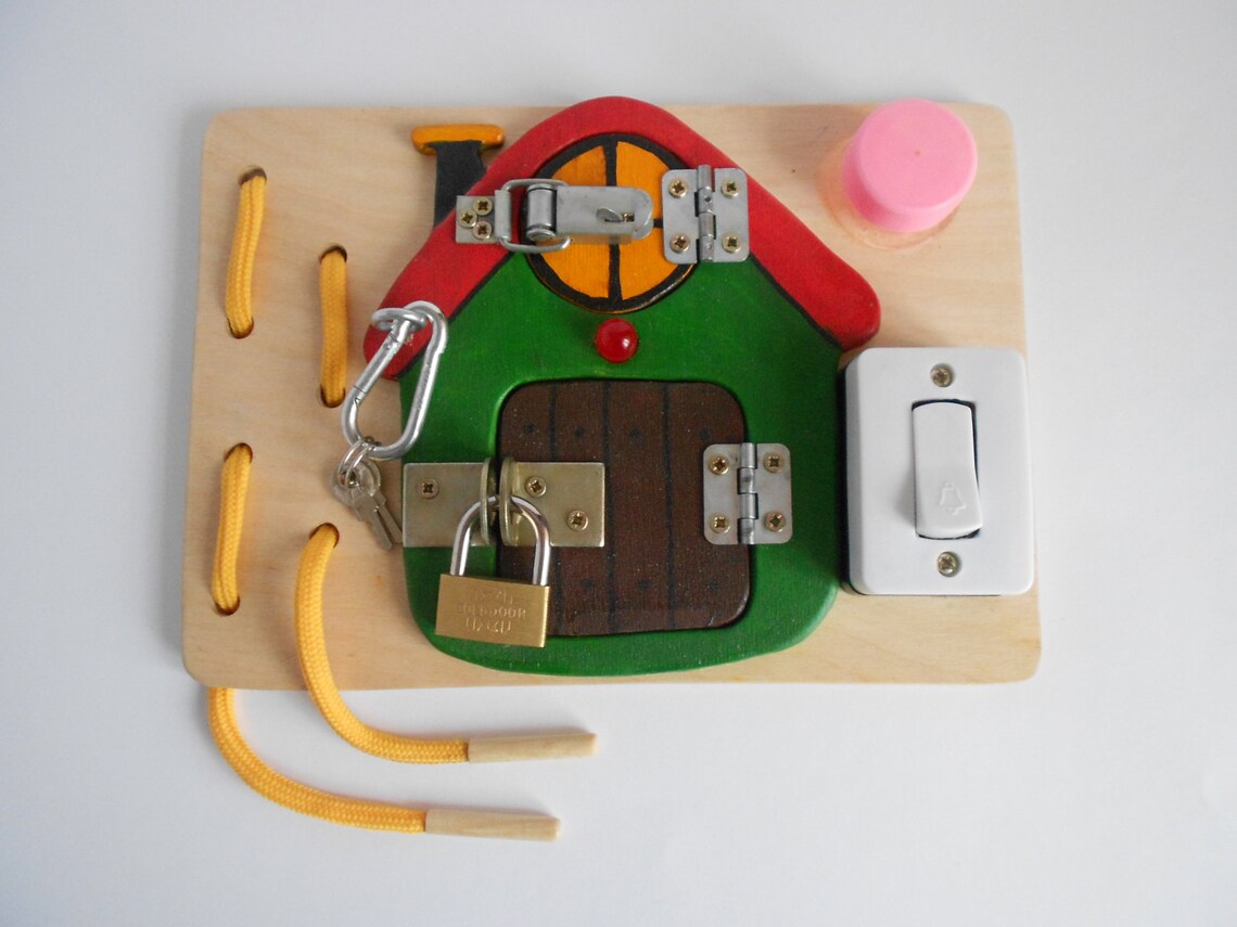 Mini Busy Board Travel Busy Board Sensory Board Activity Board - Etsy