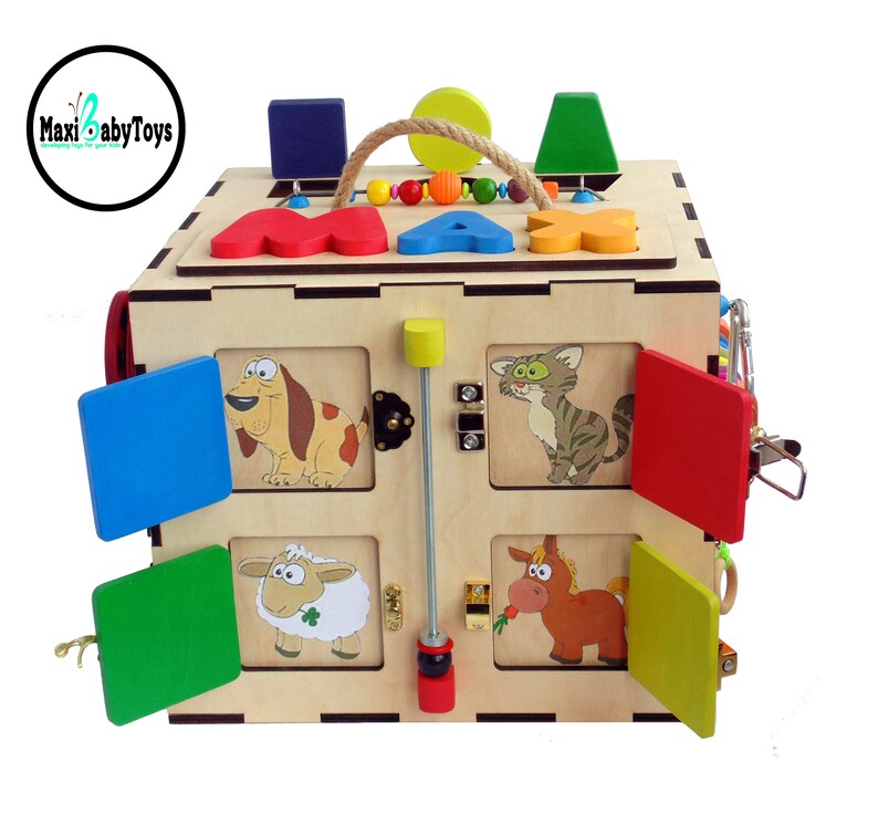 Personalized Baby Busy Board Toddler Activity Board Montessori - Etsy ...