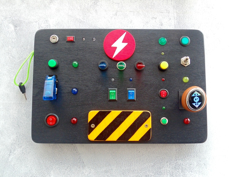 LED Light Switch Board for Toddler Electronic Busy Board for Travel ...