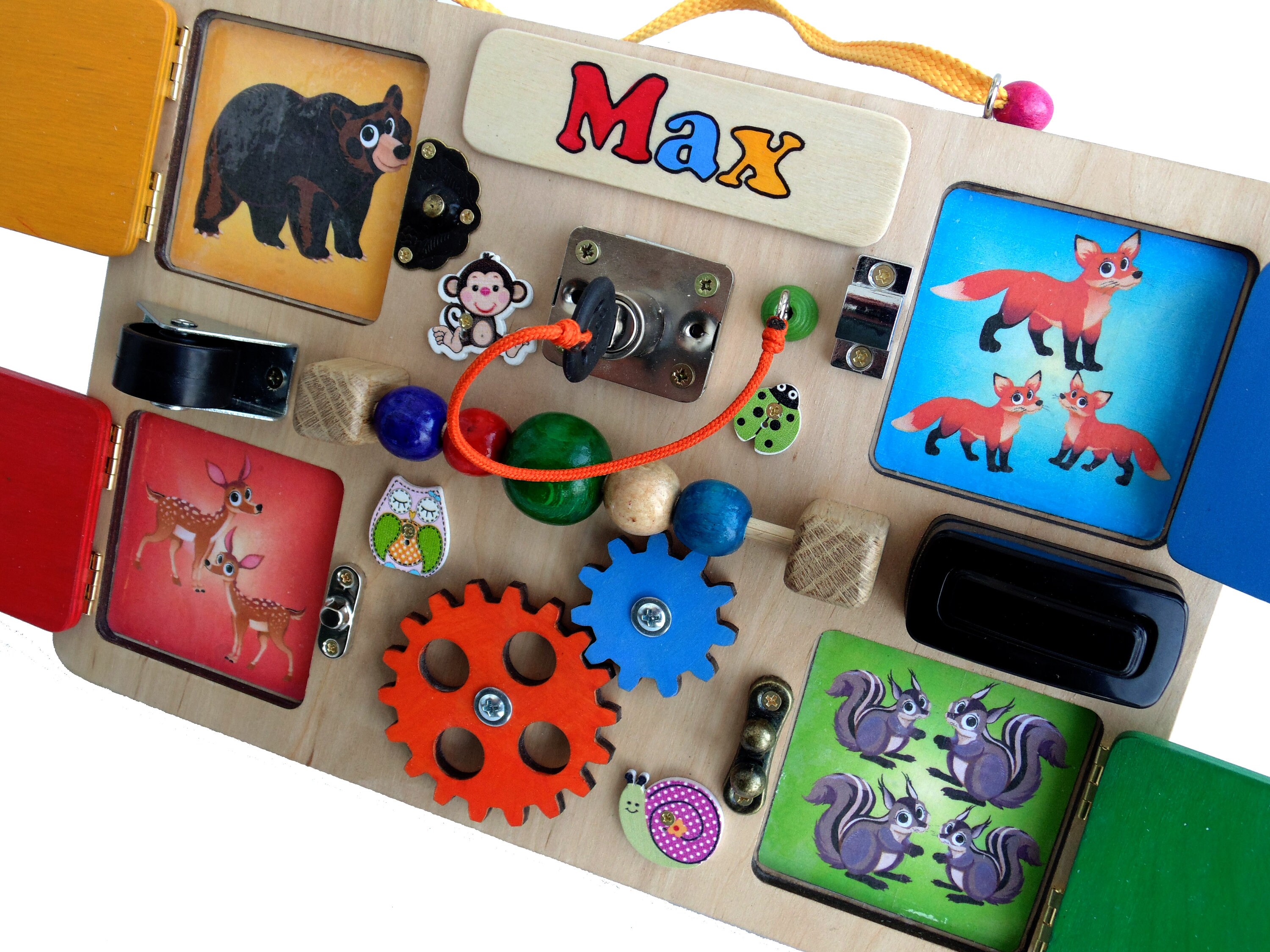 Travel Busy Board Montessori Personalized Baby Gift Baby - Etsy UK