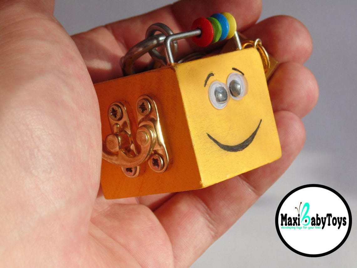 Personalized Fidget Cube Toddler Travel Toy Montessori Sensory - Etsy