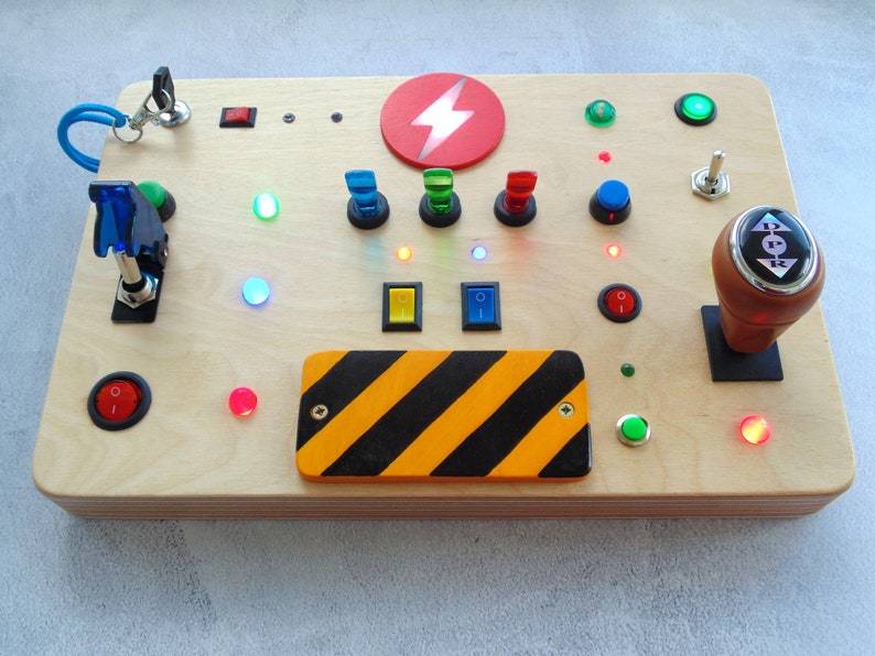 Mission Control Panel for Toddler Busy Board LED Light Toy - Etsy