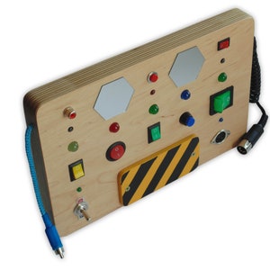 Busy Board for Toddler Custom LED Light Toy Switch Box Kids Control ...