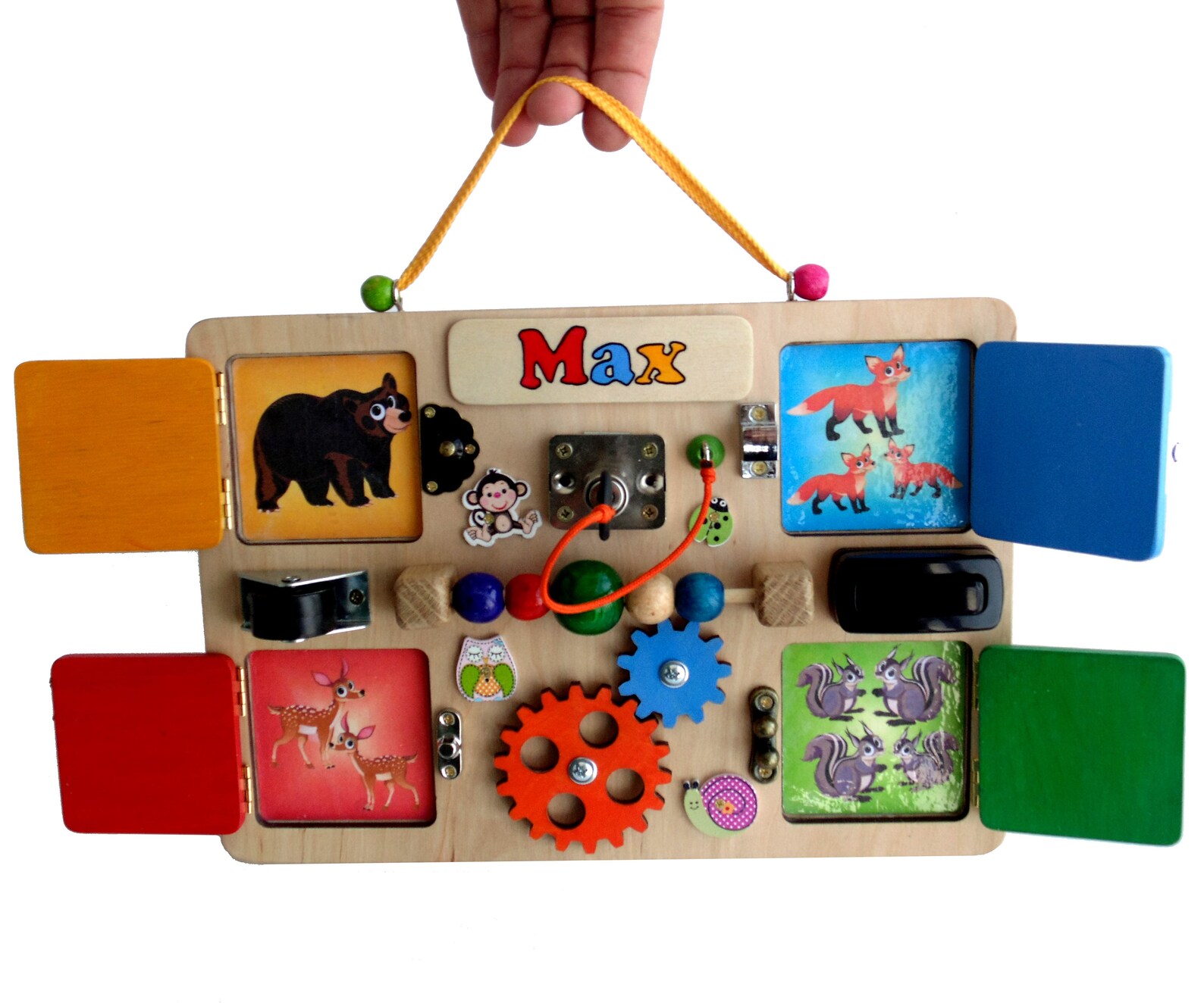 Travel Busy Board Montessori Personalized Baby Gift Baby - Etsy