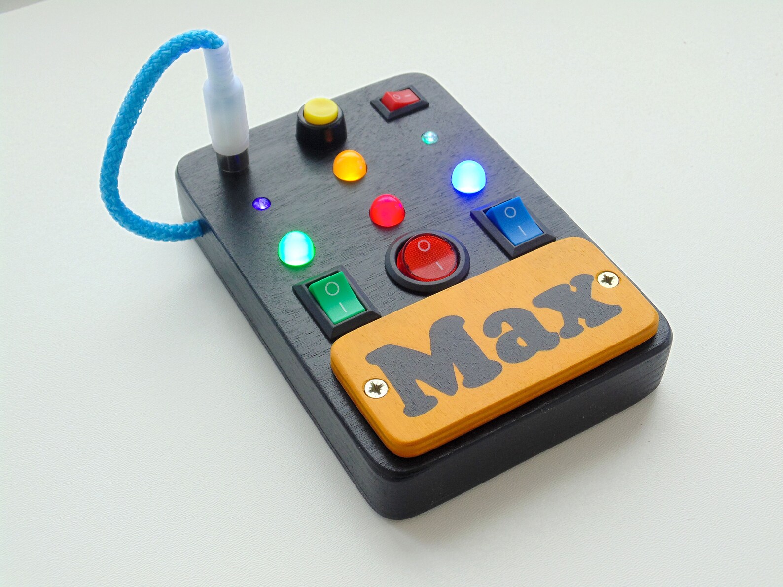 Personalized LED Light Busy Board Toddler Switch Board Switch - Etsy