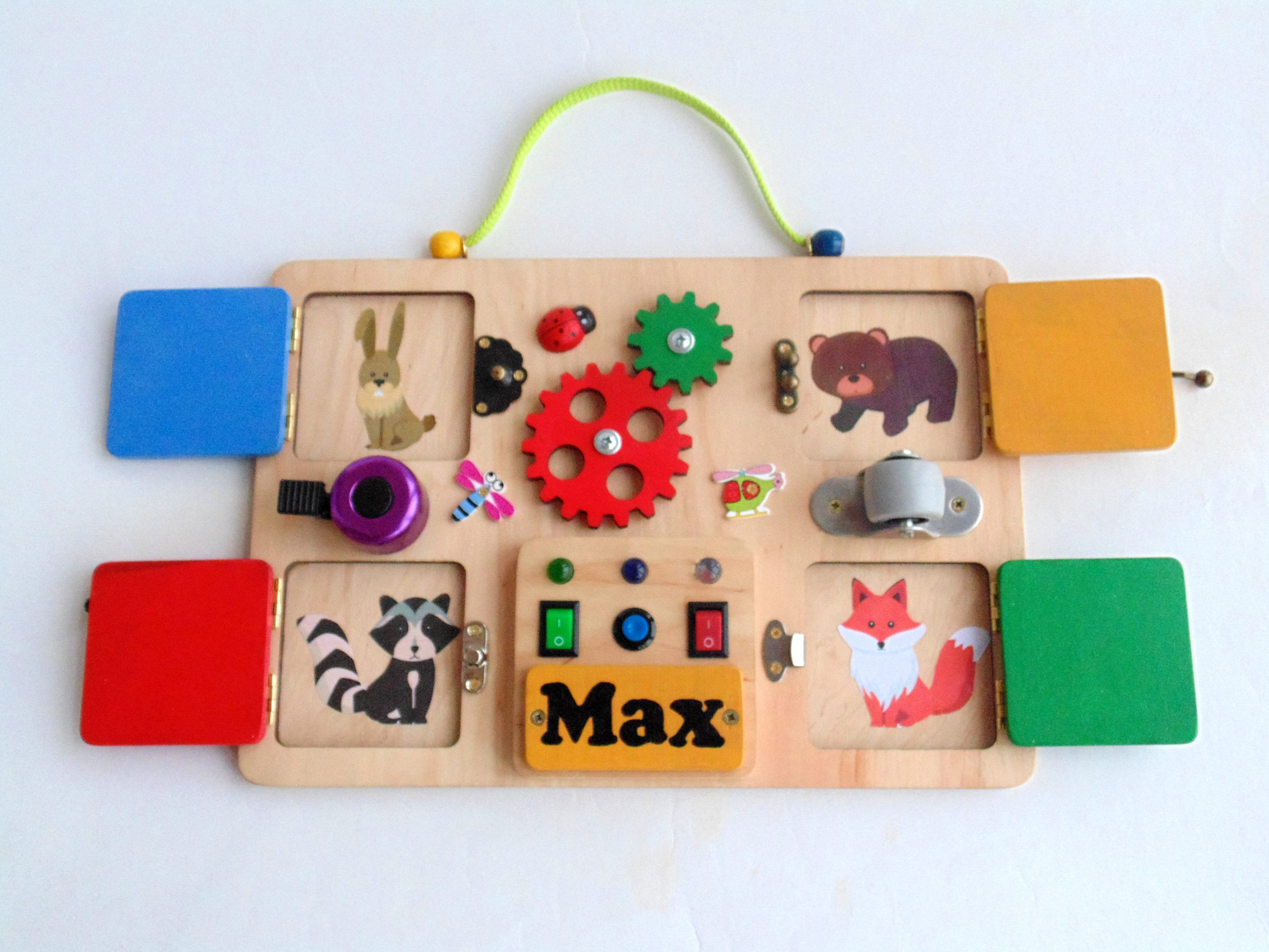 Travel Busy board Toddler Activity board Baby sensory board | Etsy