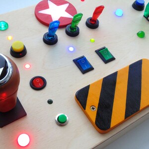 LED Light Busy Board for Toddler Electronic Busy Board LED Light Toy ...