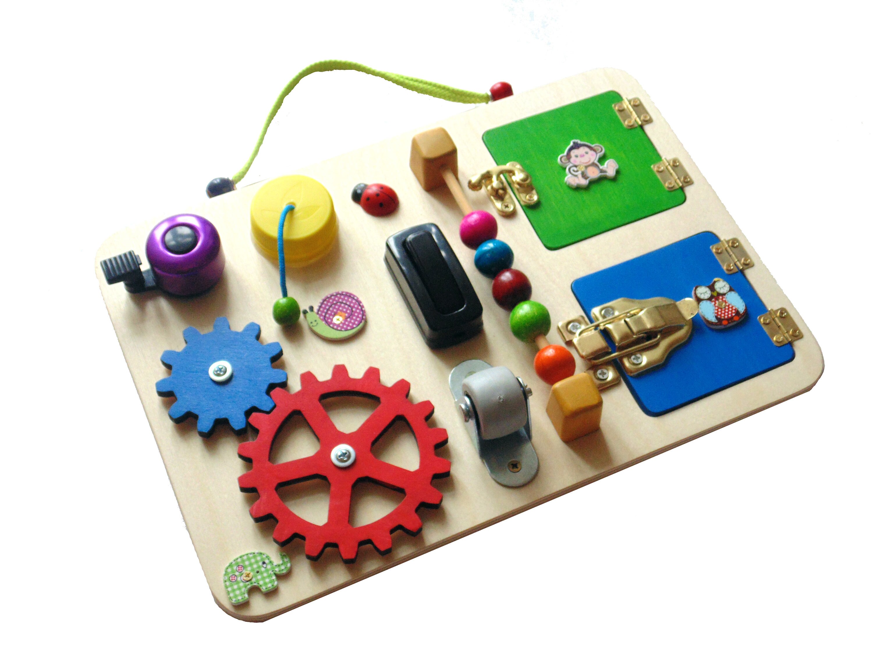 Baby Busy Board Toddler Activity Board Sensory Board Travel | Etsy