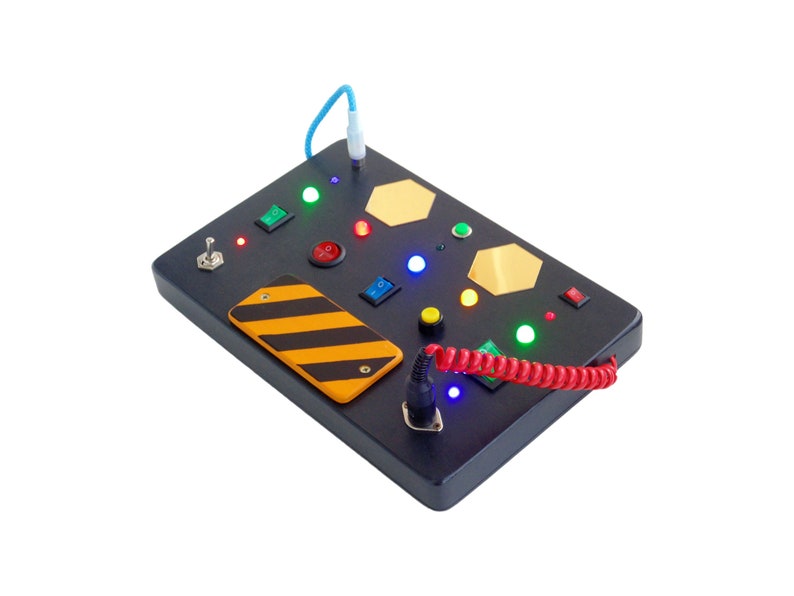 Personalized LED Light Toy for Toddler Busy Board Switch Box - Etsy